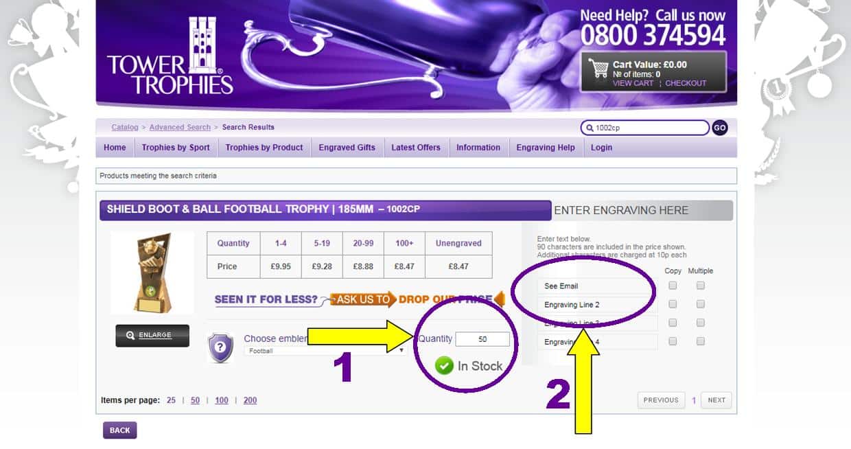How to send your Engraving Instructions by Email – Tower Trophies