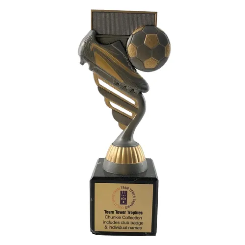 Chunkie Football Boot & Ball Trophy | Silver & Gold | 180mm, Buy Online ...