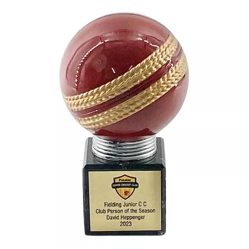 Chunkie Cricket Ball Trophy | Black & Gold | 145mm, Buy Online in UK fro...
