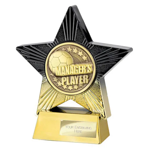 Superstar Football Trophy | Managers Player | 140mm | Black & Gold, Buy ...