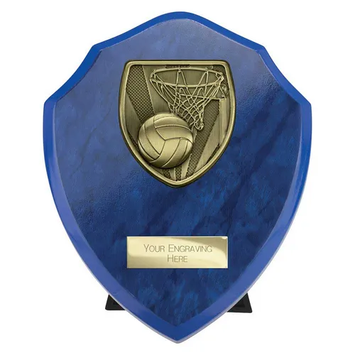 Cobra Shield Netball Trophy | Blue | 150mm, Buy Online in UK from Tower ...