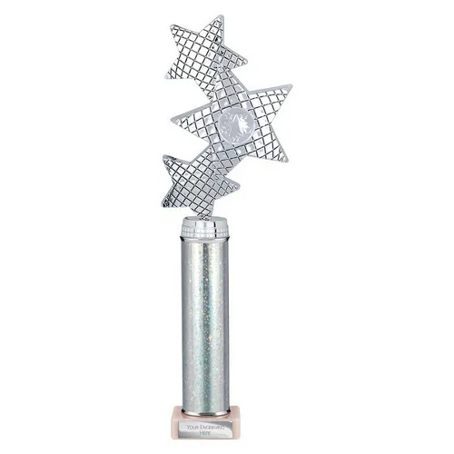 Trinity Star Tube Trophy | Silver | 365mm, Buy Online in UK from Tower T...