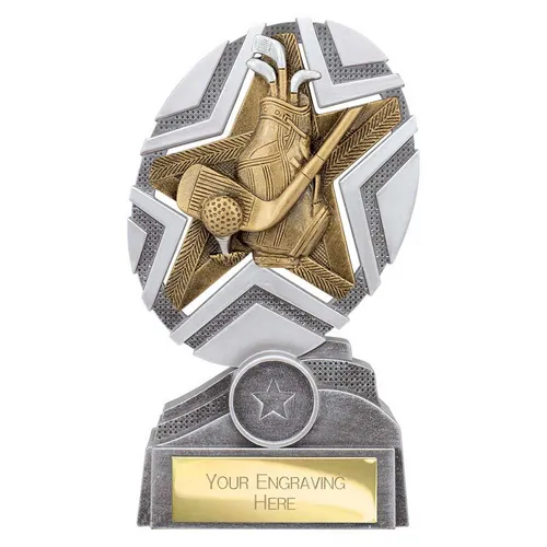 The Stars Golf Bag Trophy | 170mm, Buy Online in UK from Tower Trophies